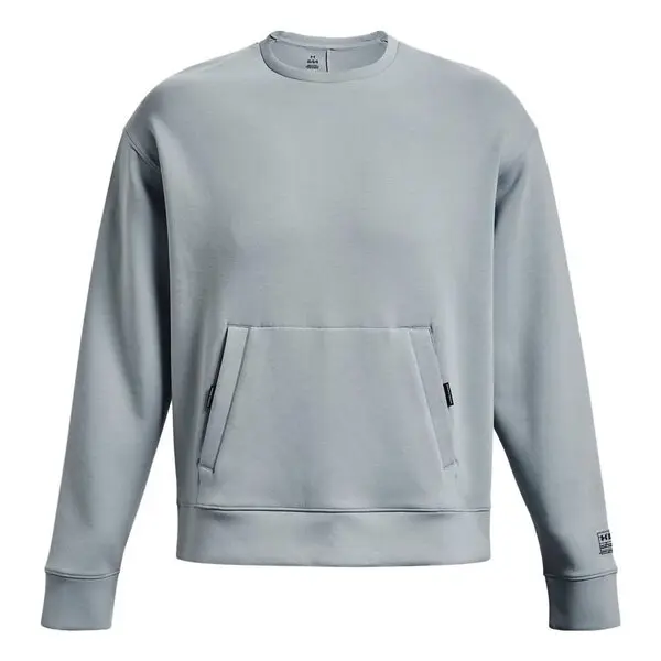 Under Armour Summit Fleece Knit Crew 'grey Blue