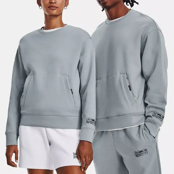 Under Armour Summit Fleece Knit Crew 'grey Blue