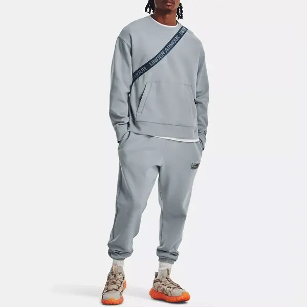 Under Armour Summit Fleece Knit Crew 'grey Blue