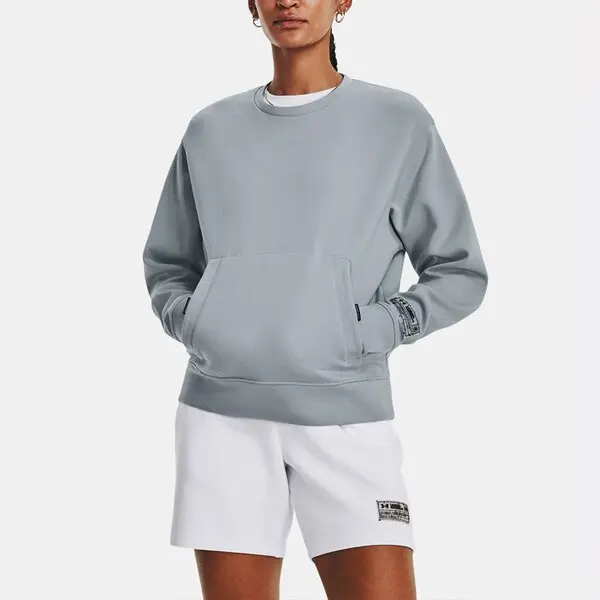 Under Armour Summit Fleece Knit Crew 'grey Blue