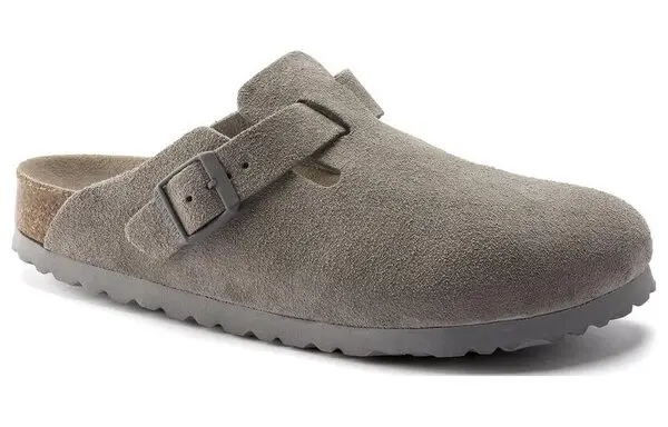BIRKENSTOCK Boston Soft Footbed Clogs - Grey
