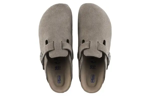 BIRKENSTOCK Boston Soft Footbed Clogs - Grey