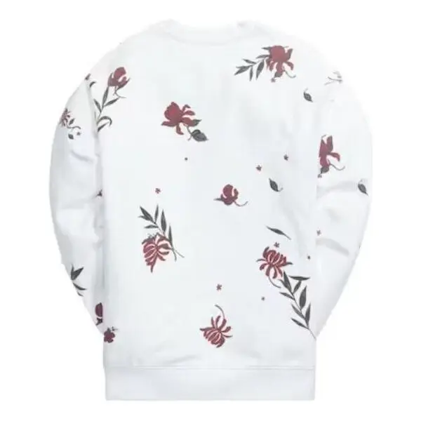 Kith Floral Crewneck - White/red