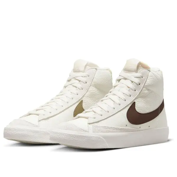 Nike Blazer Mid High Top Lace Up Sneakers With Snakeskin Detail
