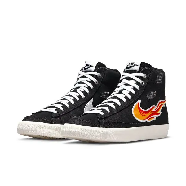 Nike Blazer Mid '77 "cleveland Rocks" Sneakers - Black/red/white