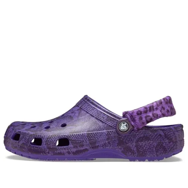 CROCS X Stray Rats Classic Clog Snakeskin - Ultraviolet