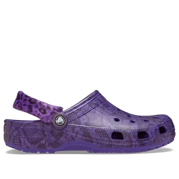 CROCS X Stray Rats Classic Clog Snakeskin - Ultraviolet