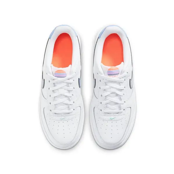 Nike Force 1 Lv8 1 Low Top Sneakers - White/blue