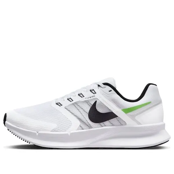 Nike Run Swift 3 Athletic Sneakers - White/black/green