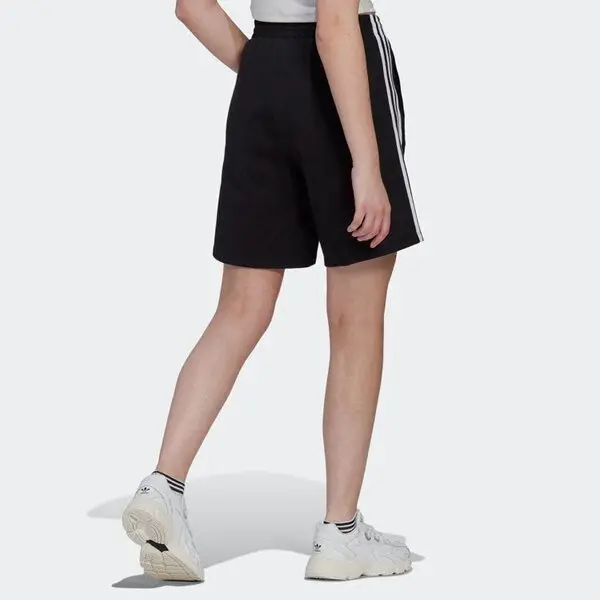 Adidas Bermuda Shorts With Three Stripes Detail - Black/white
