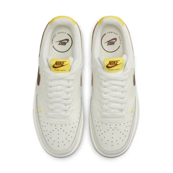 Nike Court Vision Low Sneakers - White/black/yellow