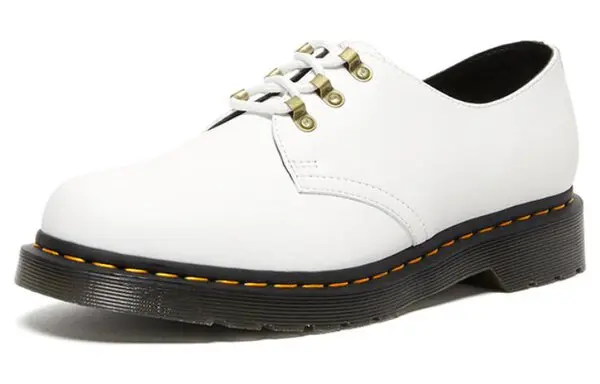 Dr. Martens 1461 Pu Lace Up Oxford Shoes - White