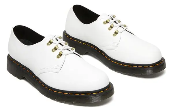 Dr. Martens 1461 Pu Lace Up Oxford Shoes - White