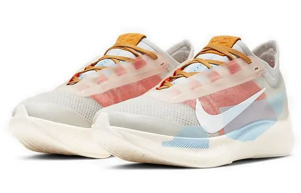 Nike Zoom Fly 3 Athletic Sneakers - Graybluepink