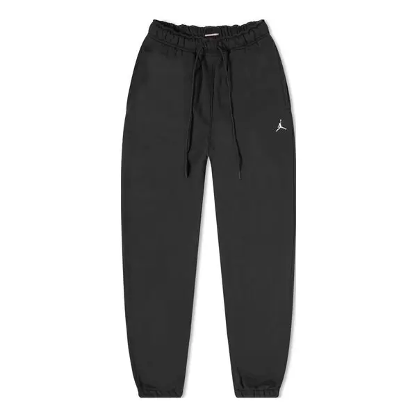 JORDAN Essentials Solid Color Printing Logo Lacing Bundle Feet Sports Pants/trousers/joggers Black - Default Colorway