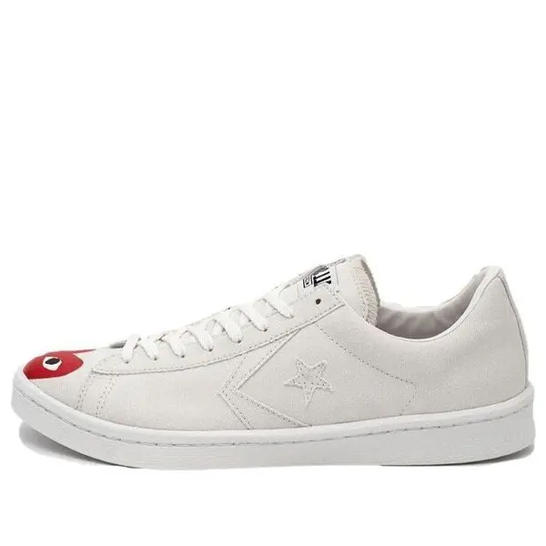 CONVERSE X Comme Des Garcons Play Pro Leather Sneakers - White/red