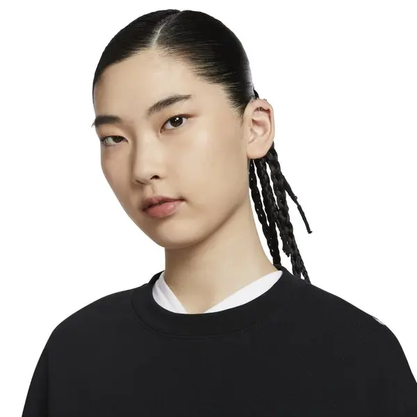 Nike Oversized French Terry Shrug - Black/sail