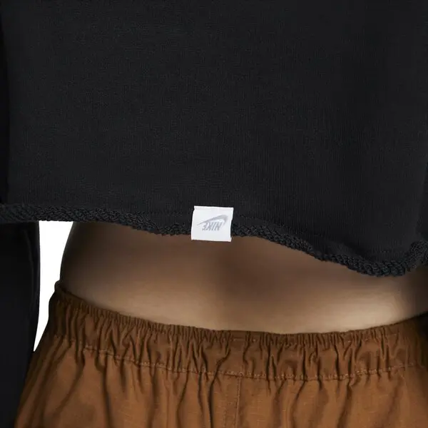 Nike Oversized French Terry Shrug - Black/sail