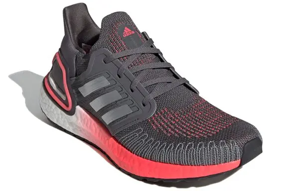 Adidas Ultraboost 20 Running Shoes - Gray/silver/pink
