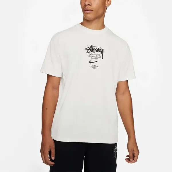 Nike X Stussy Crossover Logo Round Neck Pullover Sweatshirt