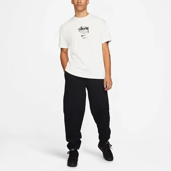 Nike X Stussy Crossover Logo Round Neck Pullover Sweatshirt