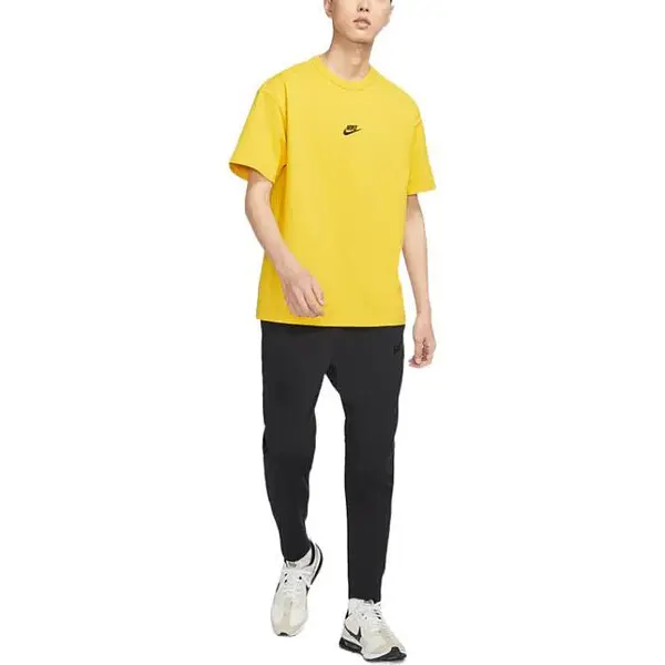 Nike Premium Essentials Logo Solid Color Round Neck Short Sleeve