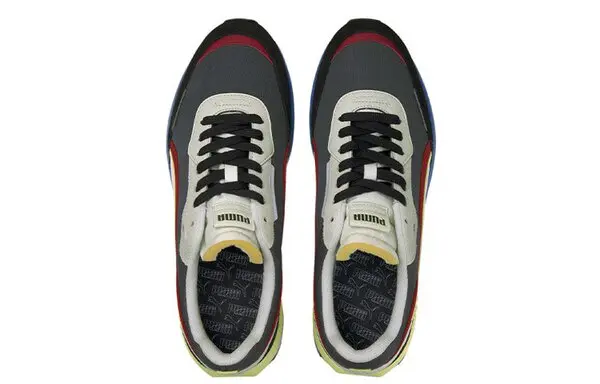 PUMA City Rider Sneakers - Gray/black/red