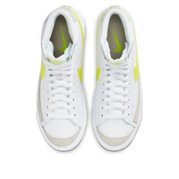 Nike Blazer Mid '77 High Top Sneakers - White/yellow