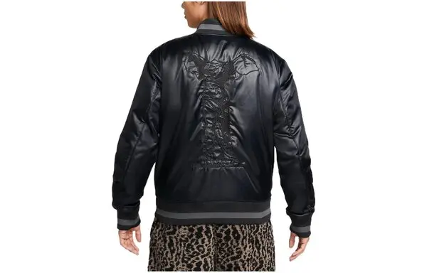 Nike Alphabet Pattern Bomber Jacket