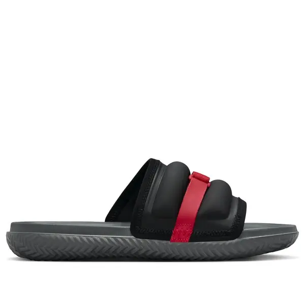 JORDAN Air Super Play Slide - Black/fire Red