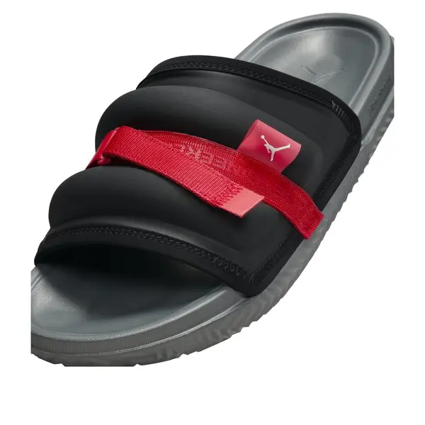 JORDAN Air Super Play Slide - Black/fire Red