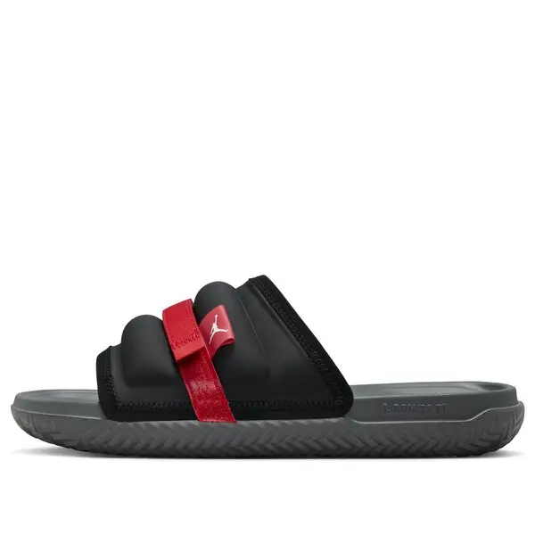 JORDAN Air Super Play Slide - Black/fire Red
