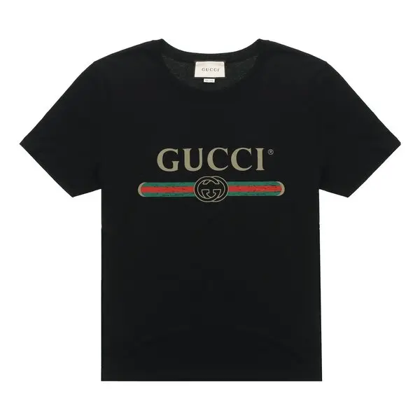 Gucci Washed Jersey Oversize T-shirt With Logo - Black