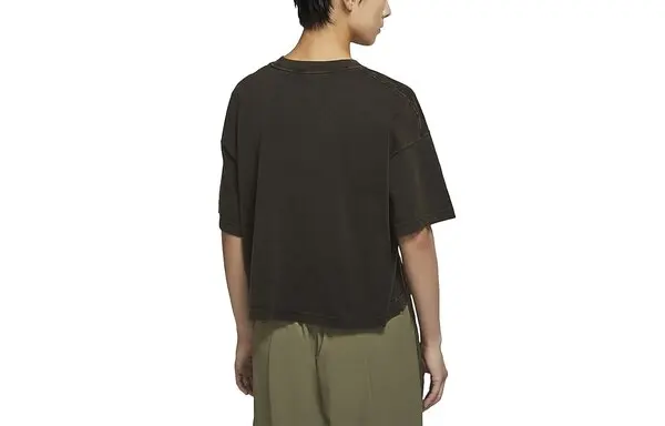 JORDAN Air Essentials Boxy Logo Loose Sports Short Sleeve - Black