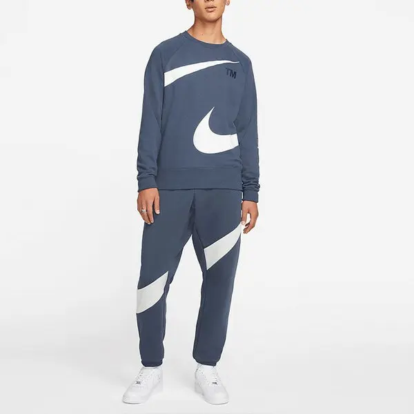 Nike Swoosh Logo Knit Crewneck Pullover