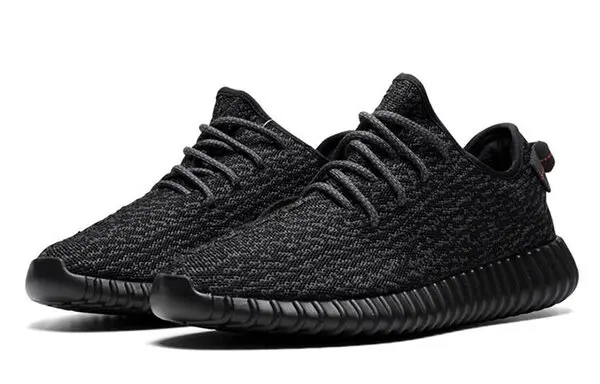 Adidas Yeezy Boost 350 Low Top Sneakers - Black/black