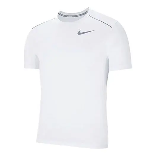 Nike Dri-fit Quick Dry Reflective Casual Sports Running T-shirt - White