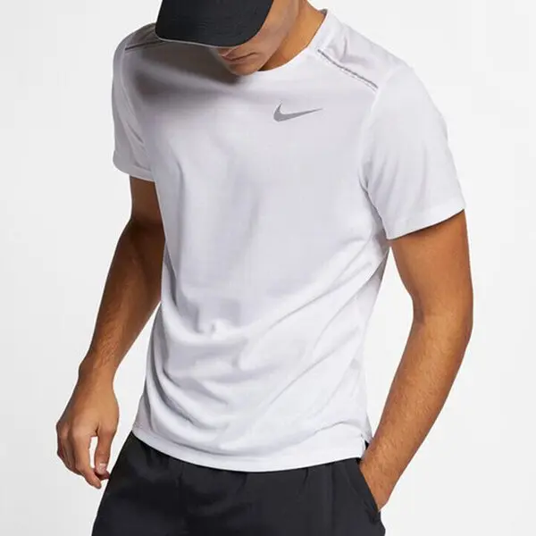 Nike Dri-fit Quick Dry Reflective Casual Sports Running T-shirt - White