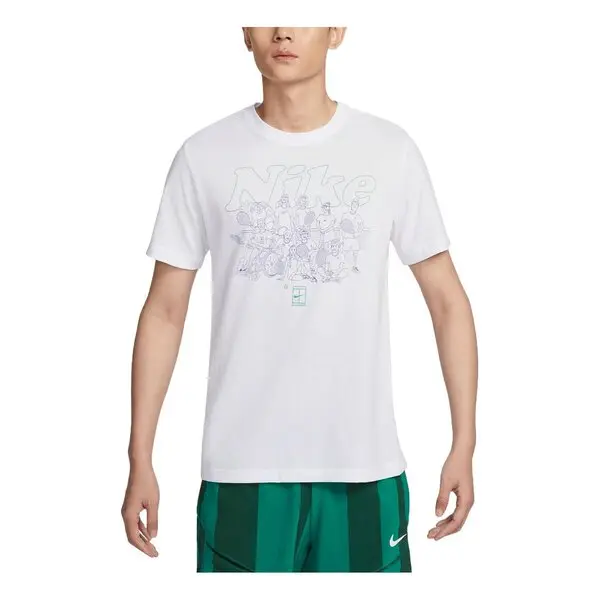 Nike Court Dri-fit Tennis T-shirt - White
