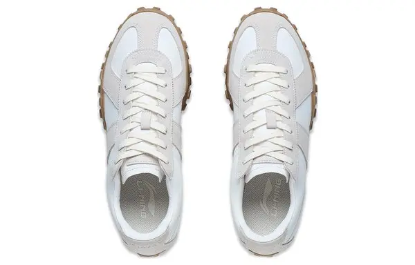 LI-NING Yunchuan Vintage Sneakers - White/brown/grey