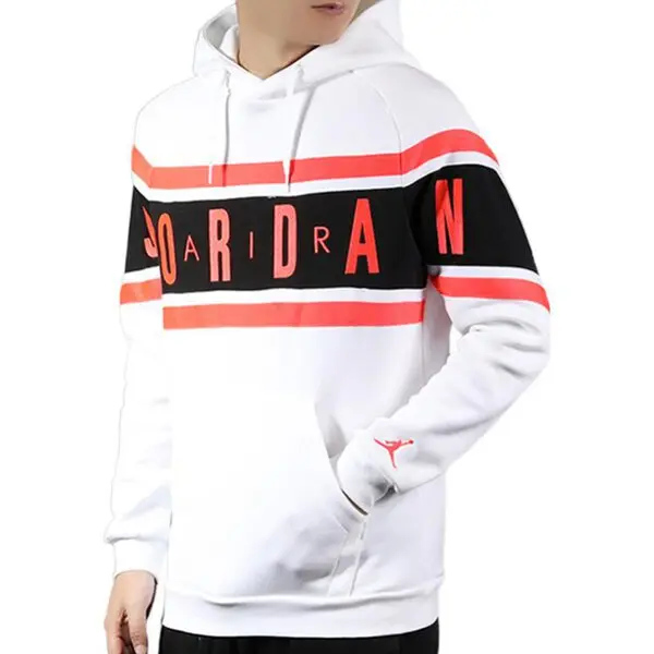 JORDAN Air Logo Printing Fleece Pullover Hoodie