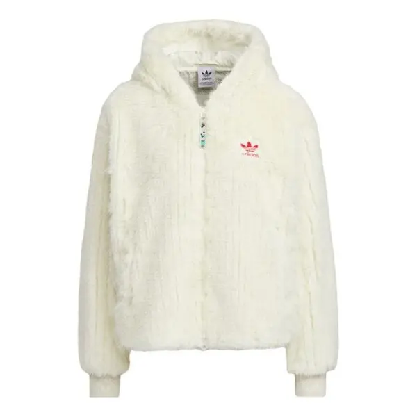 Adidas Originals X Feifei Ruan Fur Jacket - White