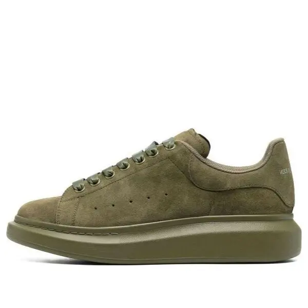 Alexander McQueen Oversized Suede Sneakers - Moss Green