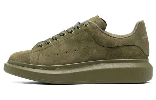 Alexander McQueen Oversized Suede Sneakers - Moss Green