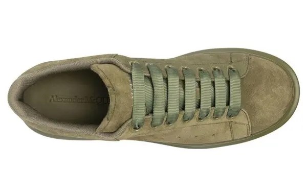Alexander McQueen Oversized Suede Sneakers - Moss Green