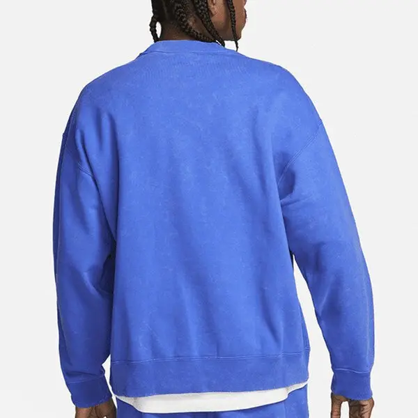 Nike X Stussy Ss23 Acid Wash Sweatshirt - Blue