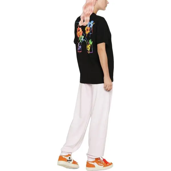 Off-White Floral Arrow Logo T-shirt - Black