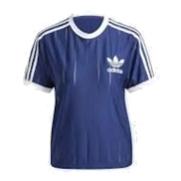 Adidas Adicolor 3-stripes Pinstripe T-shirt Asia Sizing 'navy White - Navy/white