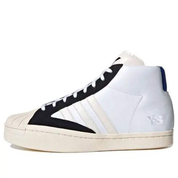 Adidas Y-3 Yohji Pro High Top Sneakers - White/black