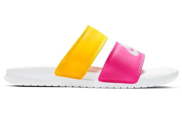 Nike Benassi Duo Ultra Slide - Yellow/pink